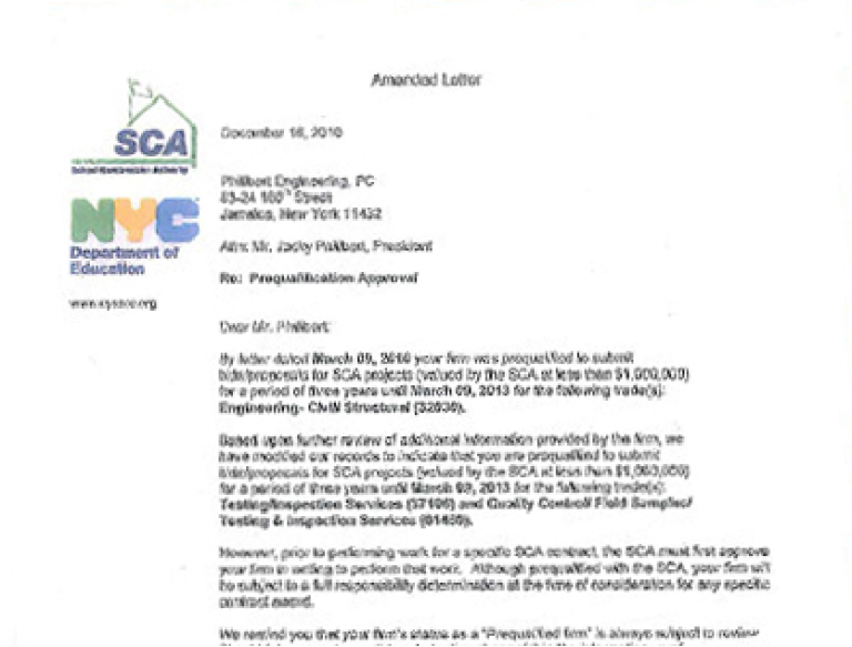 Certifications – Philibert Engineering